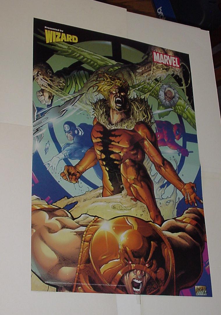 Deadpool Sabretooth Juggernaut Sandman Bullseye Vulture Poster Andy ...