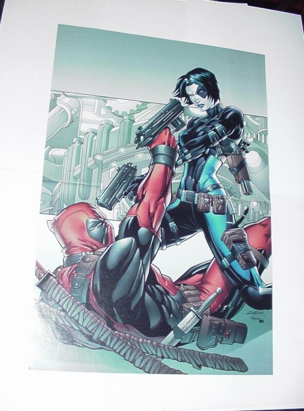 Deadpool Poster # 6 vs Domino X-Force Patrick Zircher - Bidrevolution