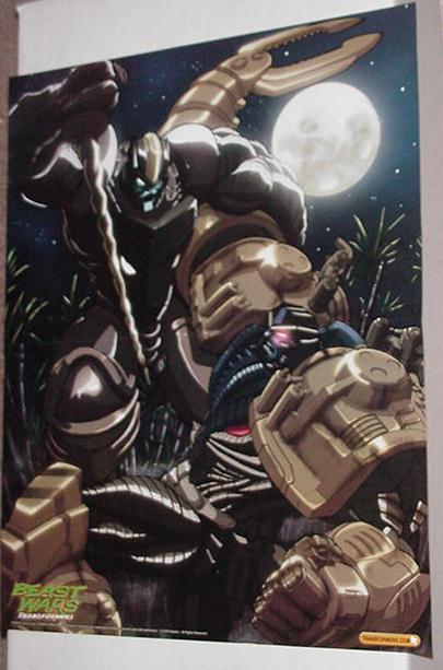 Transformers Poster 23 Megatron v Dinobot Beast Wars Figueroa Rise of ...