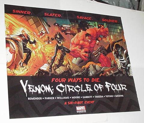 Venom Red Hulk Ghost Rider X-23 Poster Stefano Caselli Art - Bidrevolution