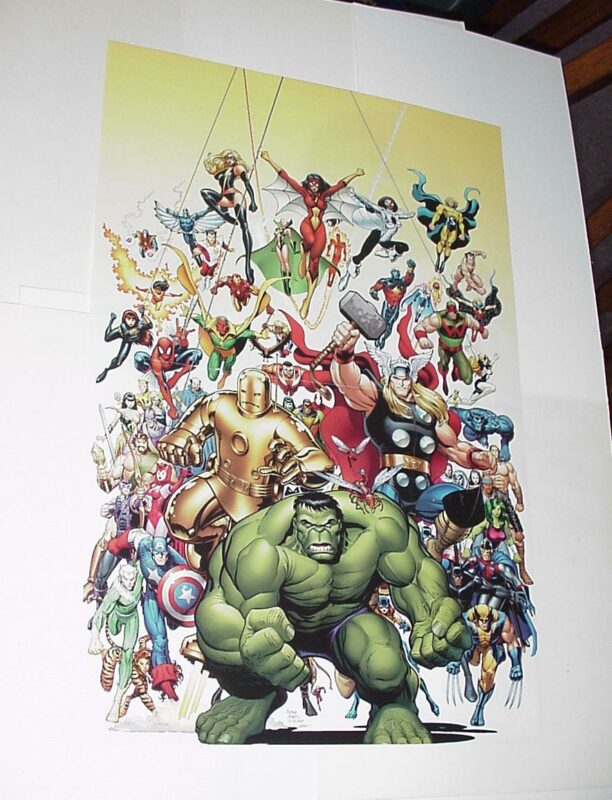 Avengers Poster #91 Assembled! She-Hulk Thor Vision Arthur Adams ...