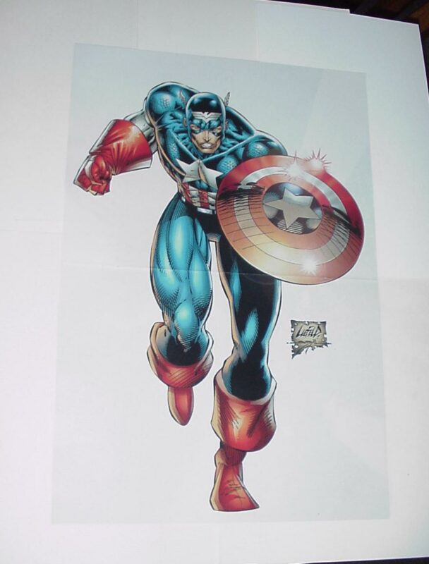 Captain America Poster #20 by Rob Liefeld - Bidrevolution