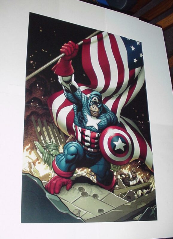 Captain America Poster #26 Marvel Apes by Frank Cho - Bidrevolution