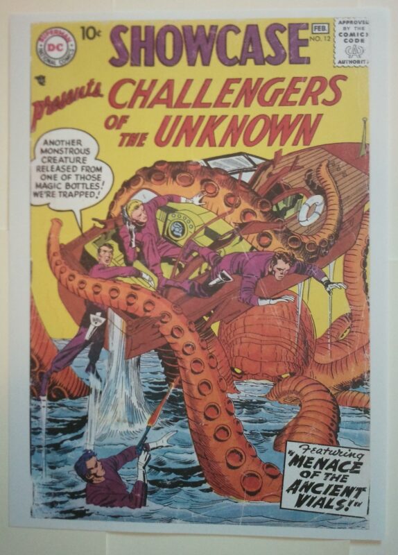 Challengers of the Unknown Poster #1 Showcase #12 (1958) Jack Kirby DC ...