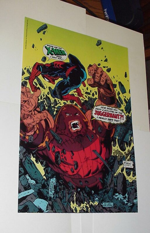 Spider-Man Poster #64 VS Juggernaut Poster Todd McFarlane - Bidrevolution