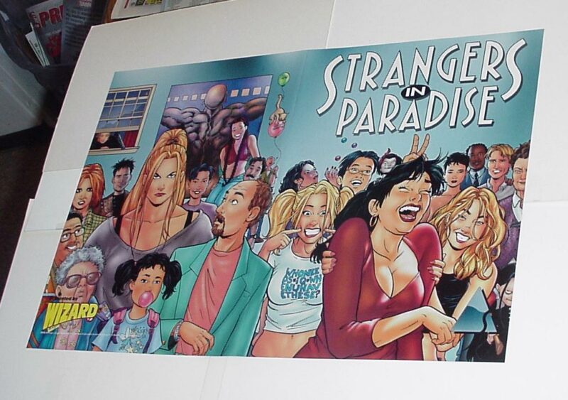 Strangers In Paradise Poster RARE! Terry Moore Entire Cast! - Bidrevolution