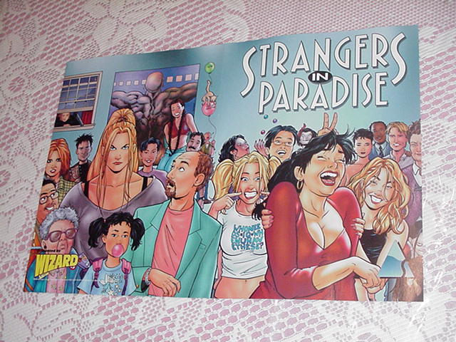Strangers In Paradise Poster RARE! Terry Moore Entire Cast! - Bidrevolution