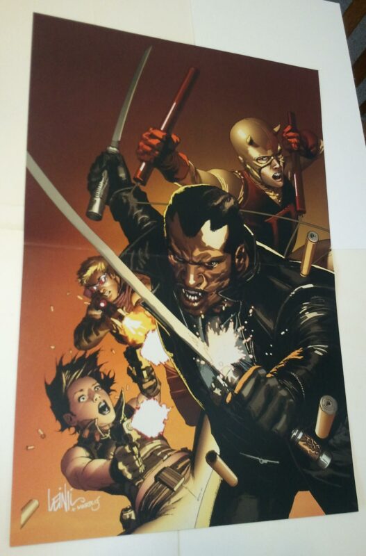 Ultimates Poster # 9 Daredevil Hawkeye Black Widow vs Blade Vampire ...