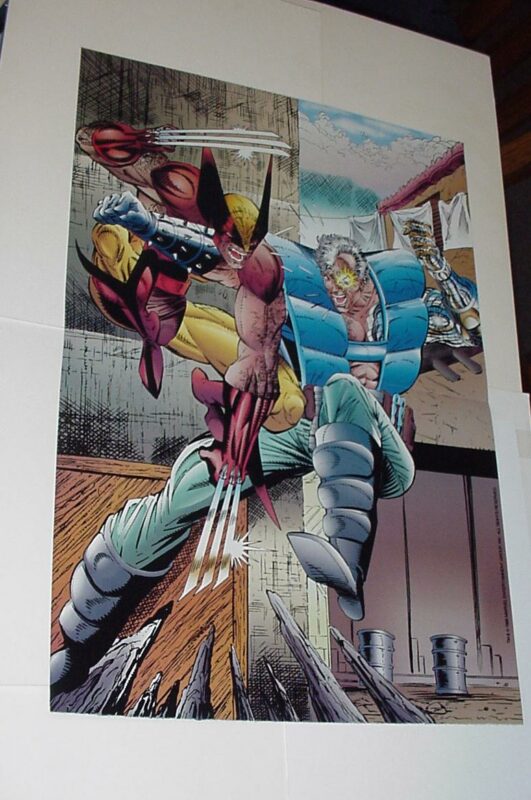 X-Men Poster #96 Wolverine vs Cable Rob Liefeld - Bidrevolution